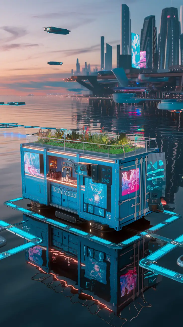 10+ Futuristic Cyberpunk Container Home Designs
