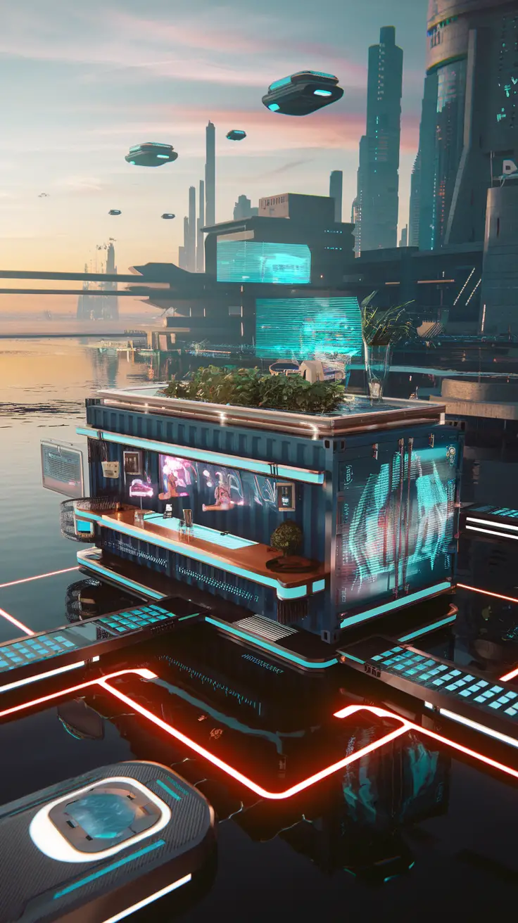 10+ Futuristic Cyberpunk Container Home Designs