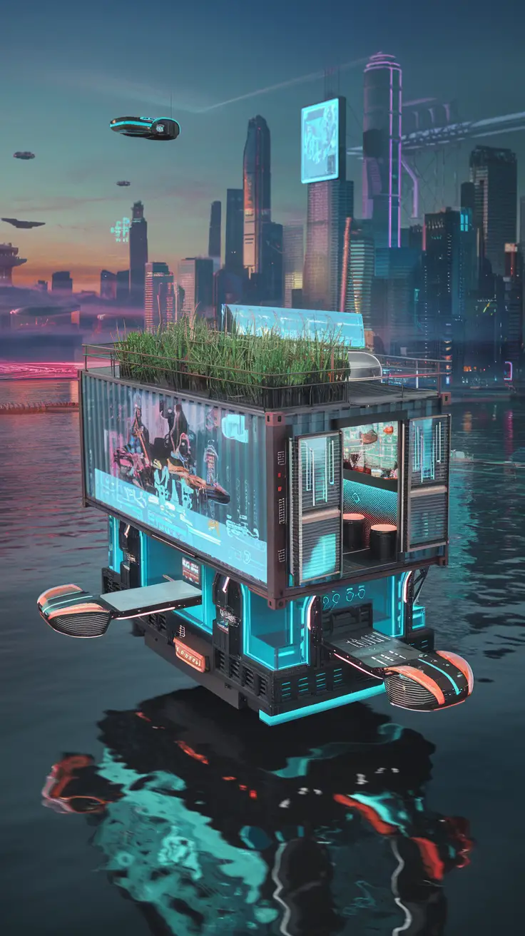 10+ Futuristic Cyberpunk Container Home Designs