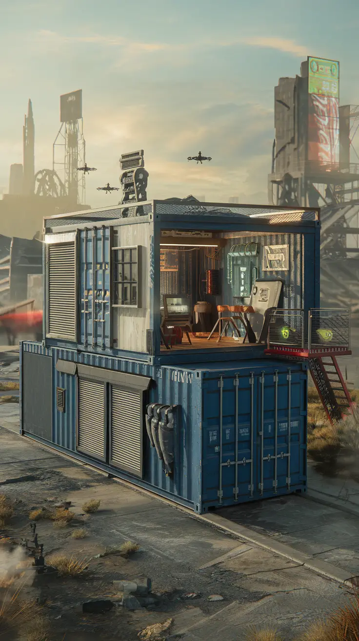 10+ Futuristic Cyberpunk Container Home Designs