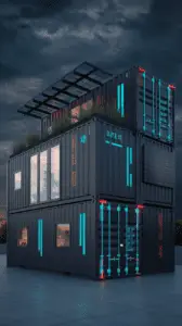 10+ Futuristic Cyberpunk Container Home Designs