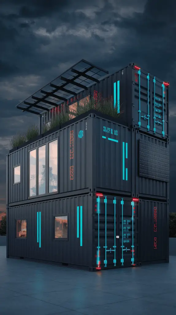 10+ Futuristic Cyberpunk Container Home Designs