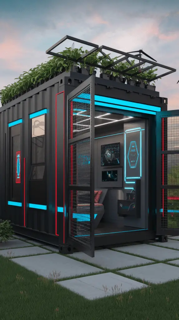 10+ Futuristic Cyberpunk Container Home Designs