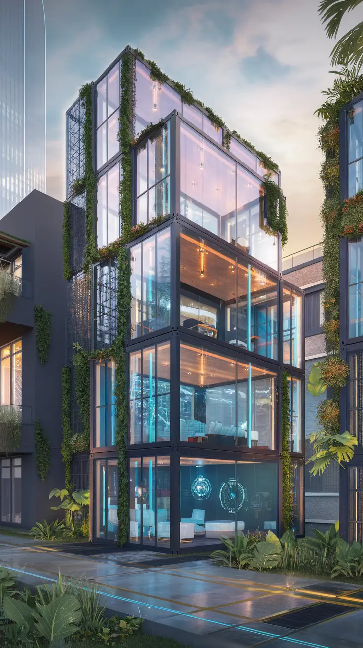 10+ Futuristic Cyberpunk Container Home Designs